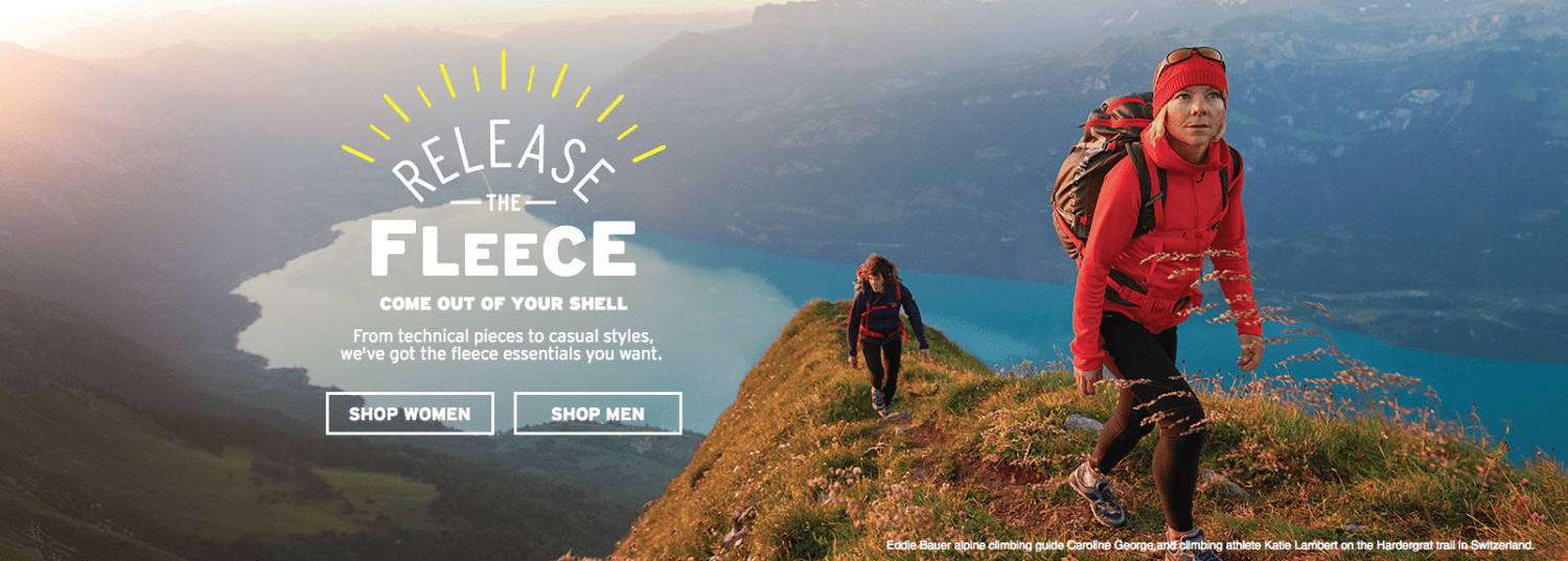 Eddie Bauer's "Release the Fleece" Ad Campaign - Stevens & Tate Marketing